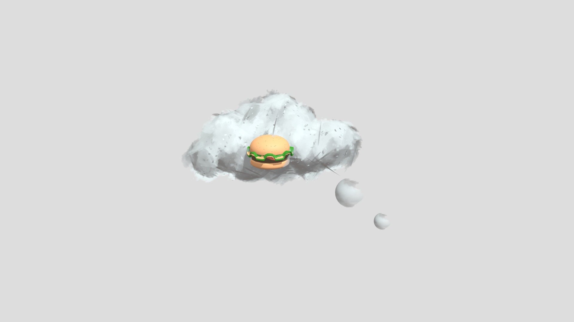 Cloud Burger - 3D model by Fienost [9328eeb] - Sketchfab