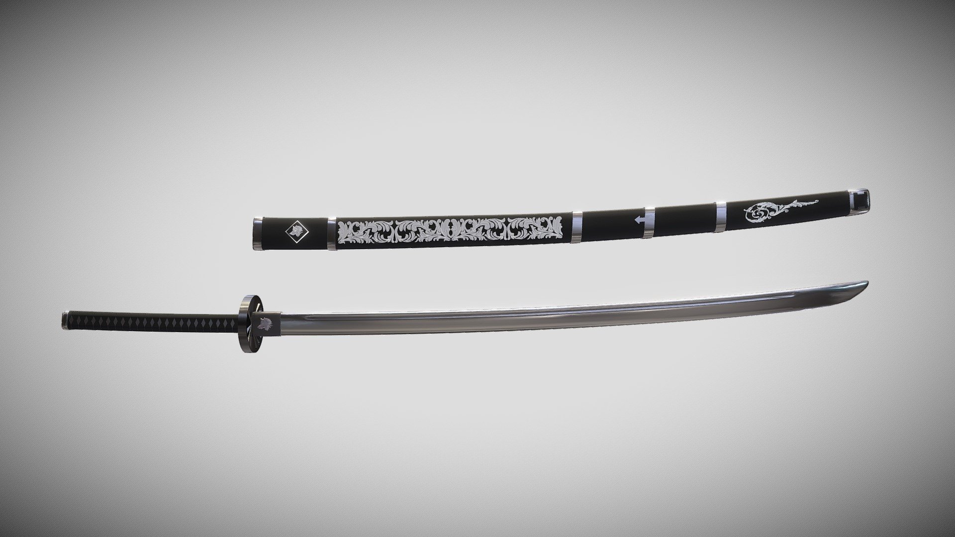 katana with sheath - Download Free 3D model by cold607 [932957e ...