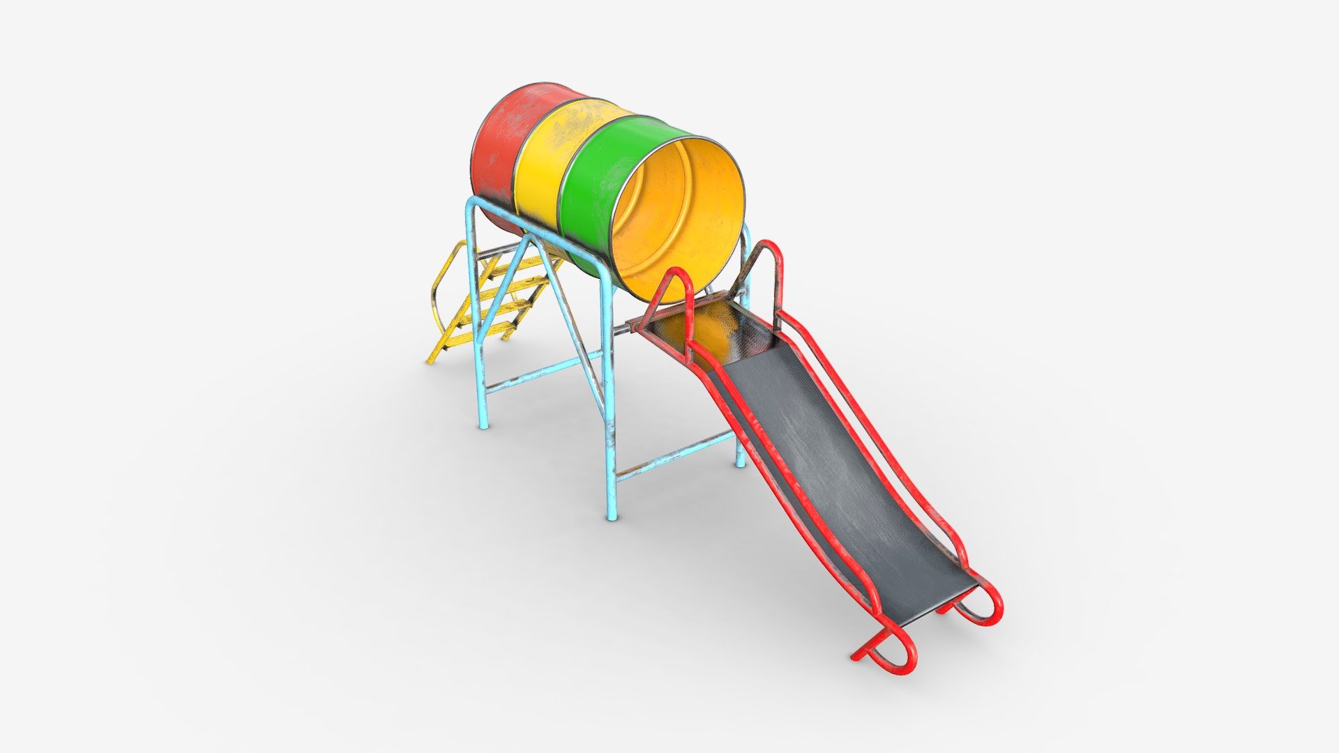Playground barrel slide 02 - Buy Royalty Free 3D model by HQ3DMOD ...