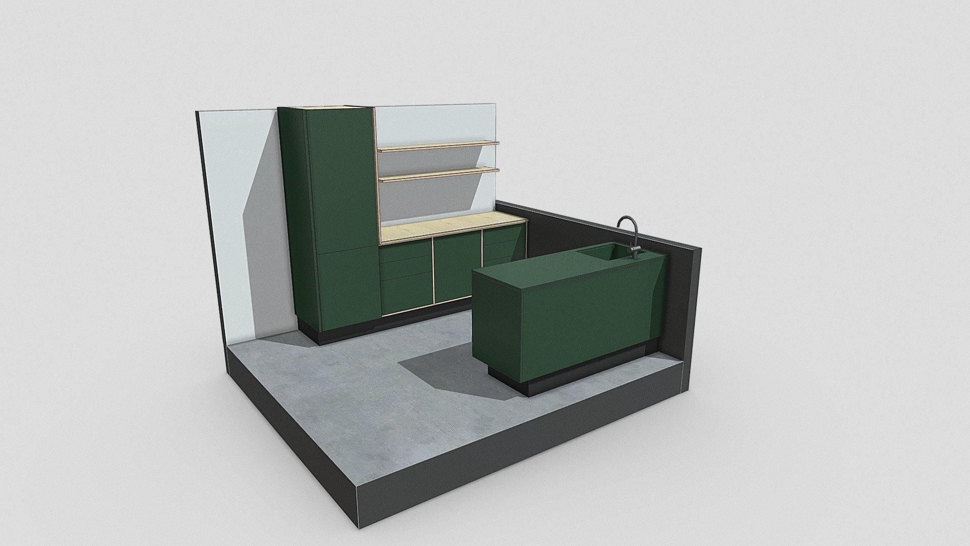 KLE_Office_kitchen_02 - 3D model by stykka.com [932a9b8] - Sketchfab