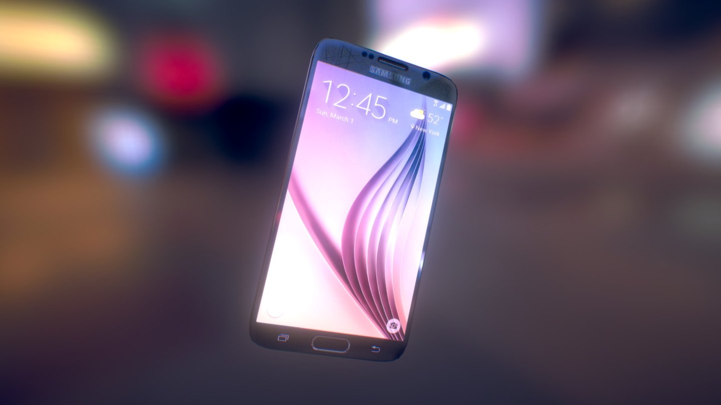 Custom Samsung S6 - Phone - 3D model by brett.vfx [932e0ee] - Sketchfab