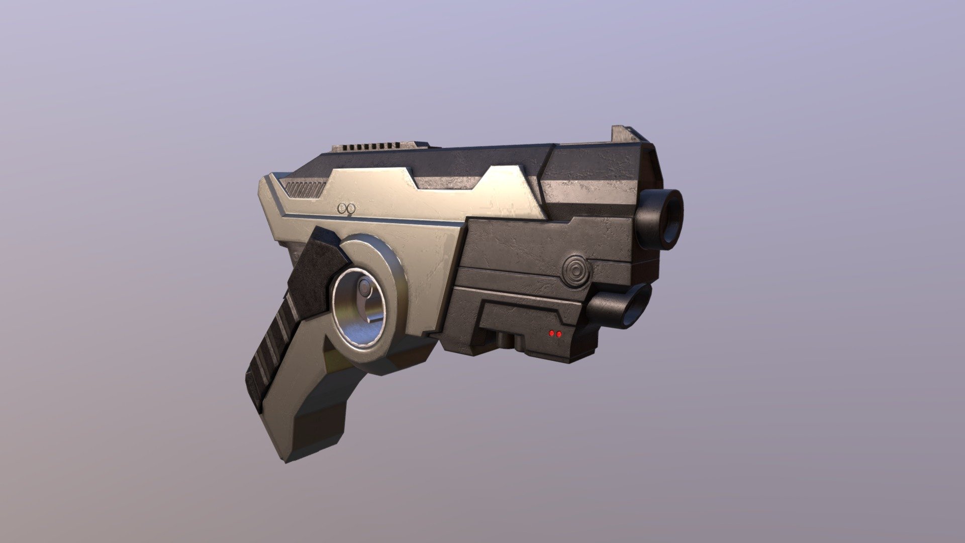Pistol low-poly(Overwatch) - 3D model by Anastasiya_Vdovenko (@space ...
