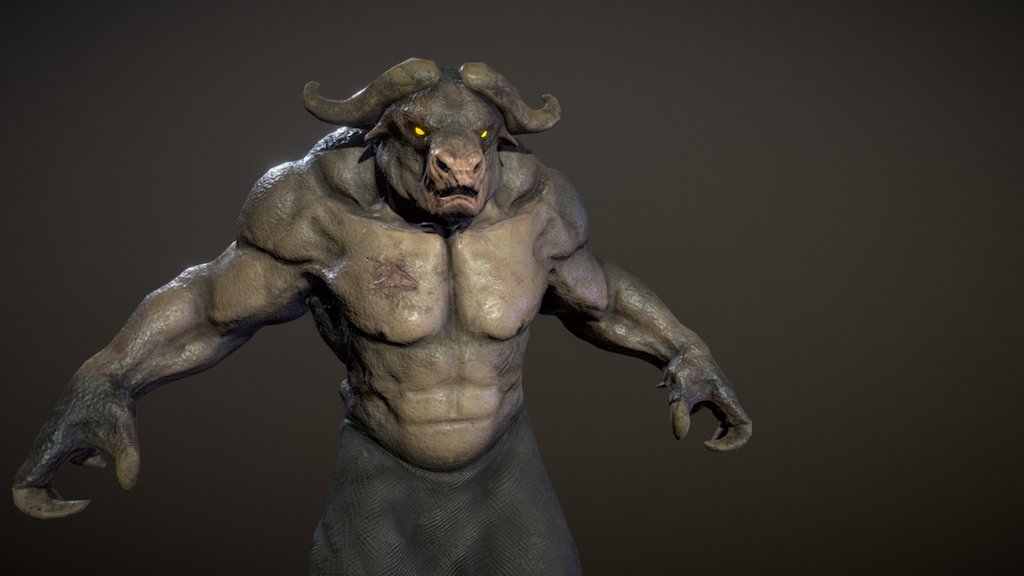 Minotaur Texture - 3D model by jamie_catharsis [932f7a0] - Sketchfab
