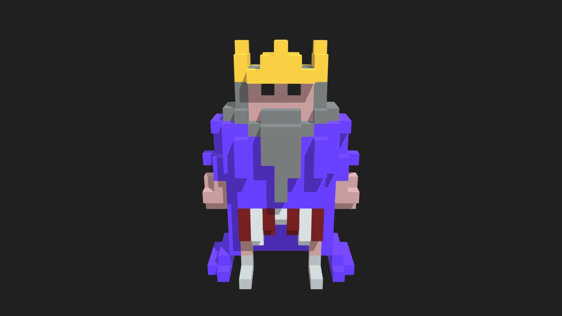 Voxel King - 3D model by RobinOtto [9330029] - Sketchfab