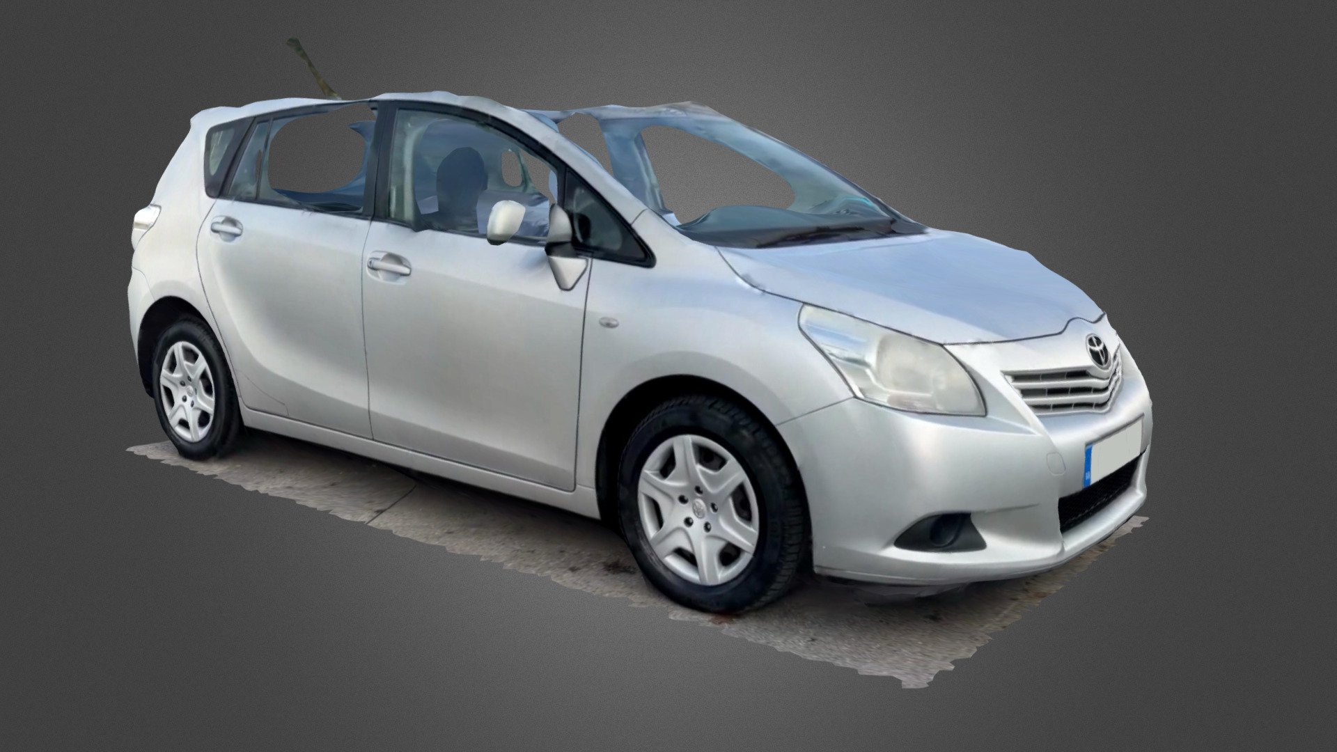 3D Scanned Toyota Verso (2009, EU) [Free] - Download Free 3D model by ...