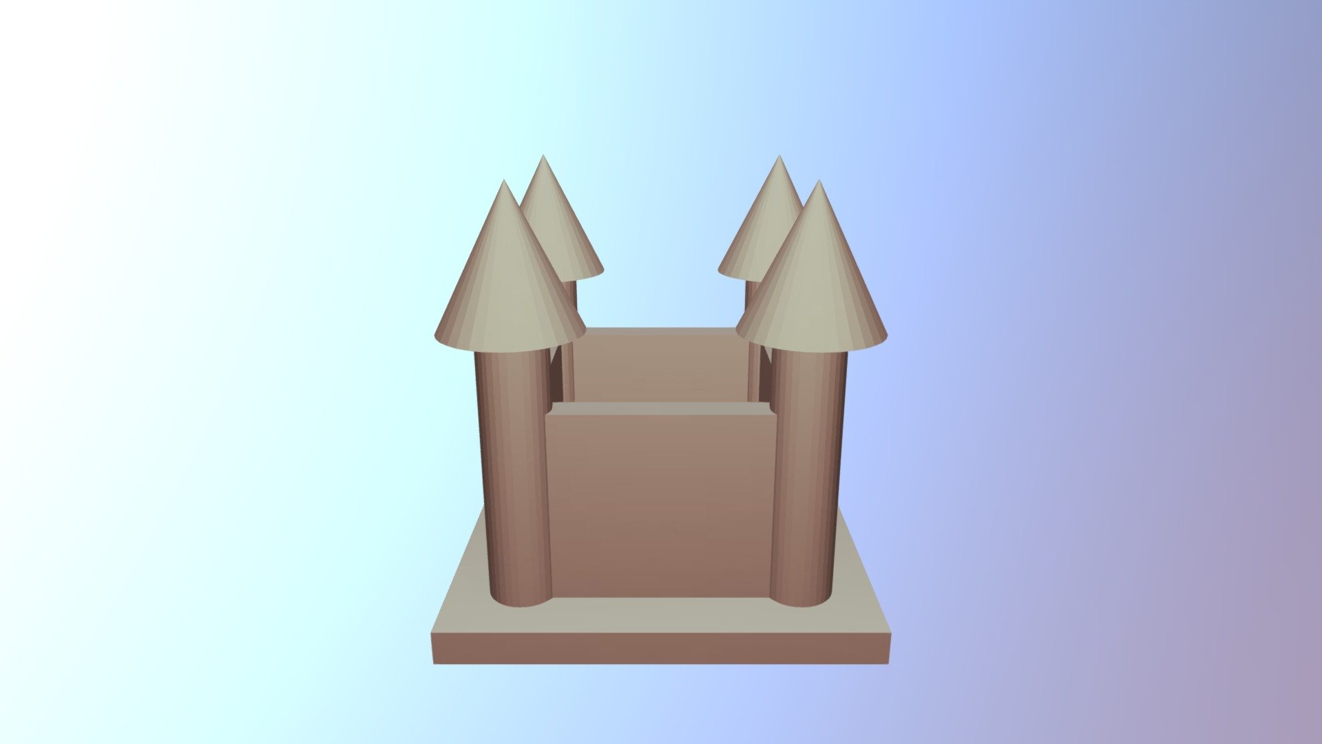 Castillo simple - 3D model by ElVandalinq [9330bc0] - Sketchfab
