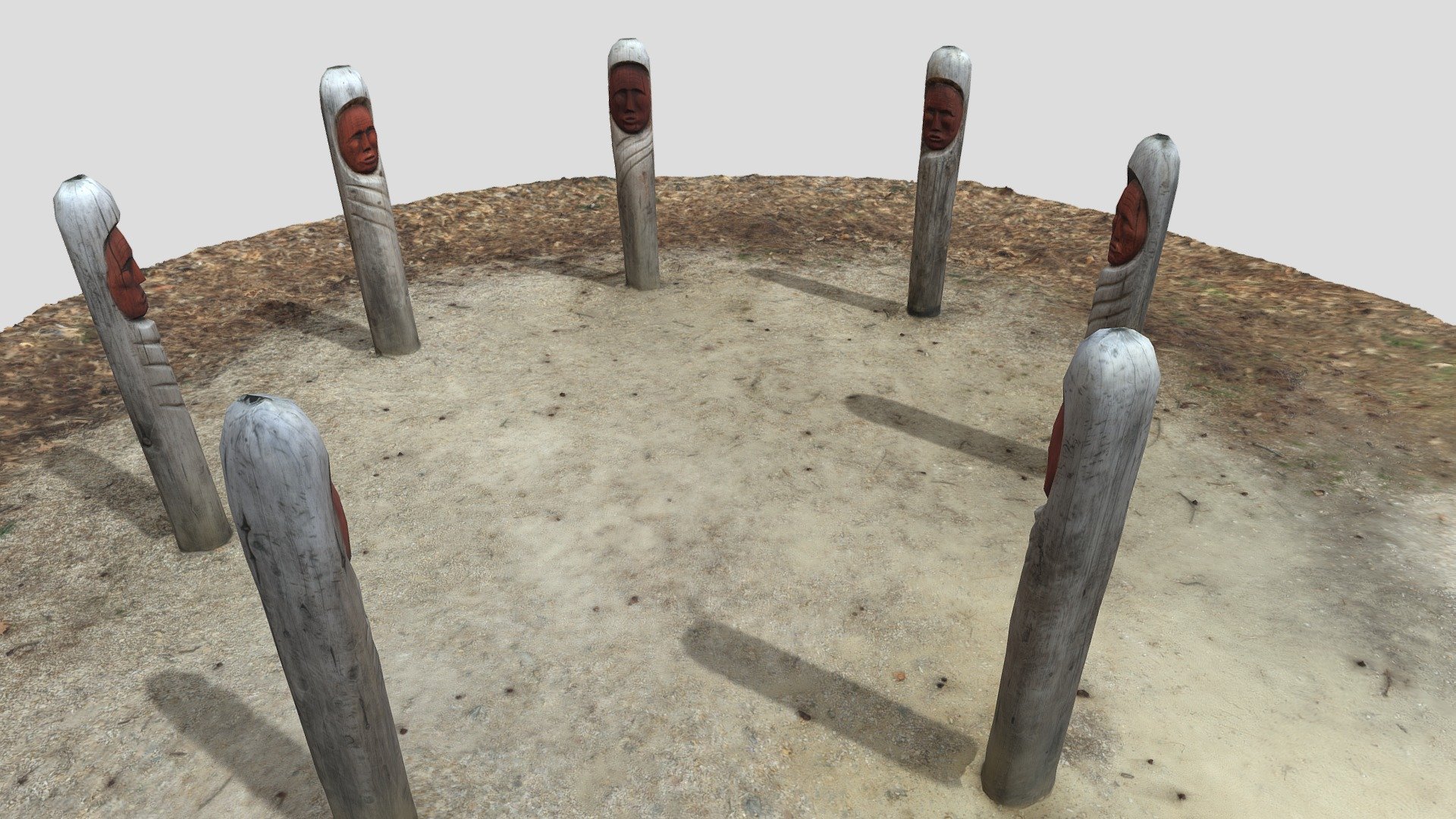 Paspahegh Ceremonial Circle Jamestown Settlement - 3D model by Michael ...