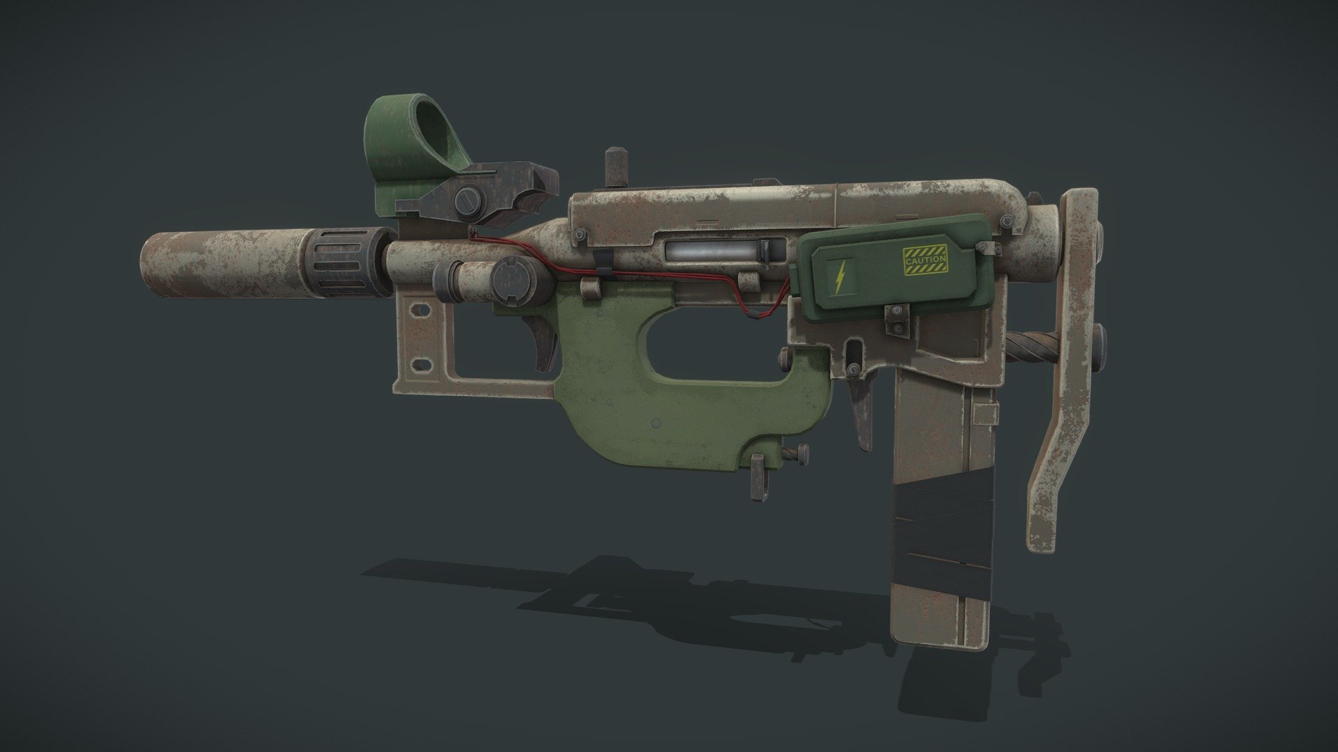 Submachine gun - Scrap Gun - Download Free 3D model by Thomas_Crozelon ...
