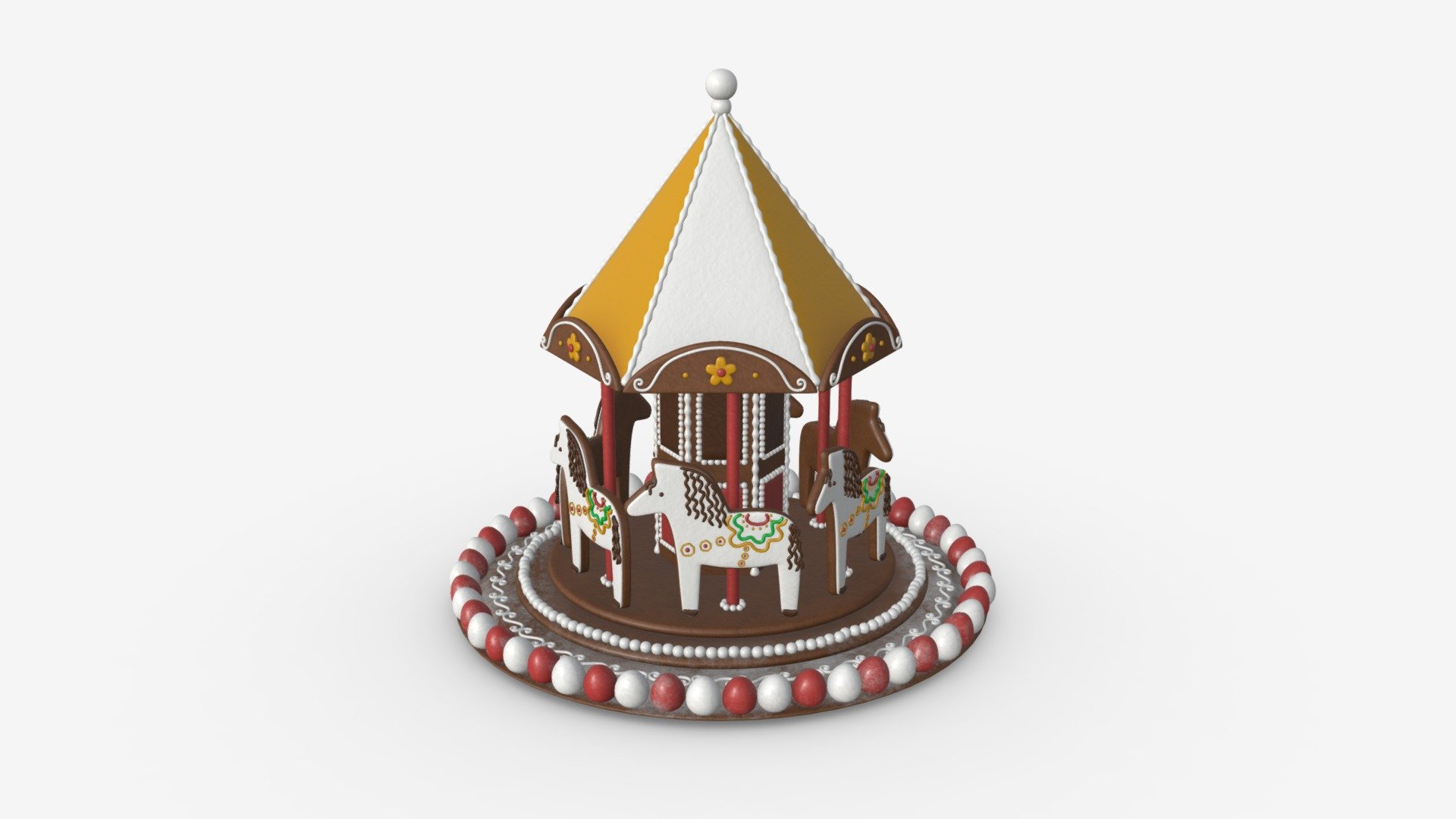 Christmas cookie carousel - Buy Royalty Free 3D model by HQ3DMOD ...
