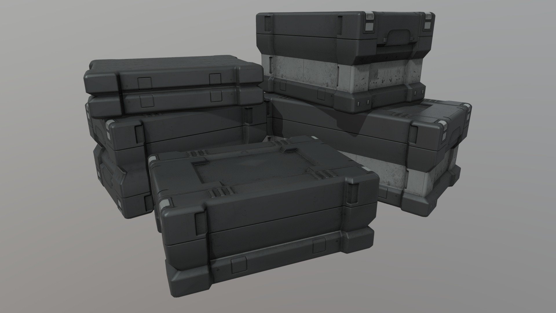 Sci-fi Crates - Download Free 3D model by jakuza [93354a8] - Sketchfab
