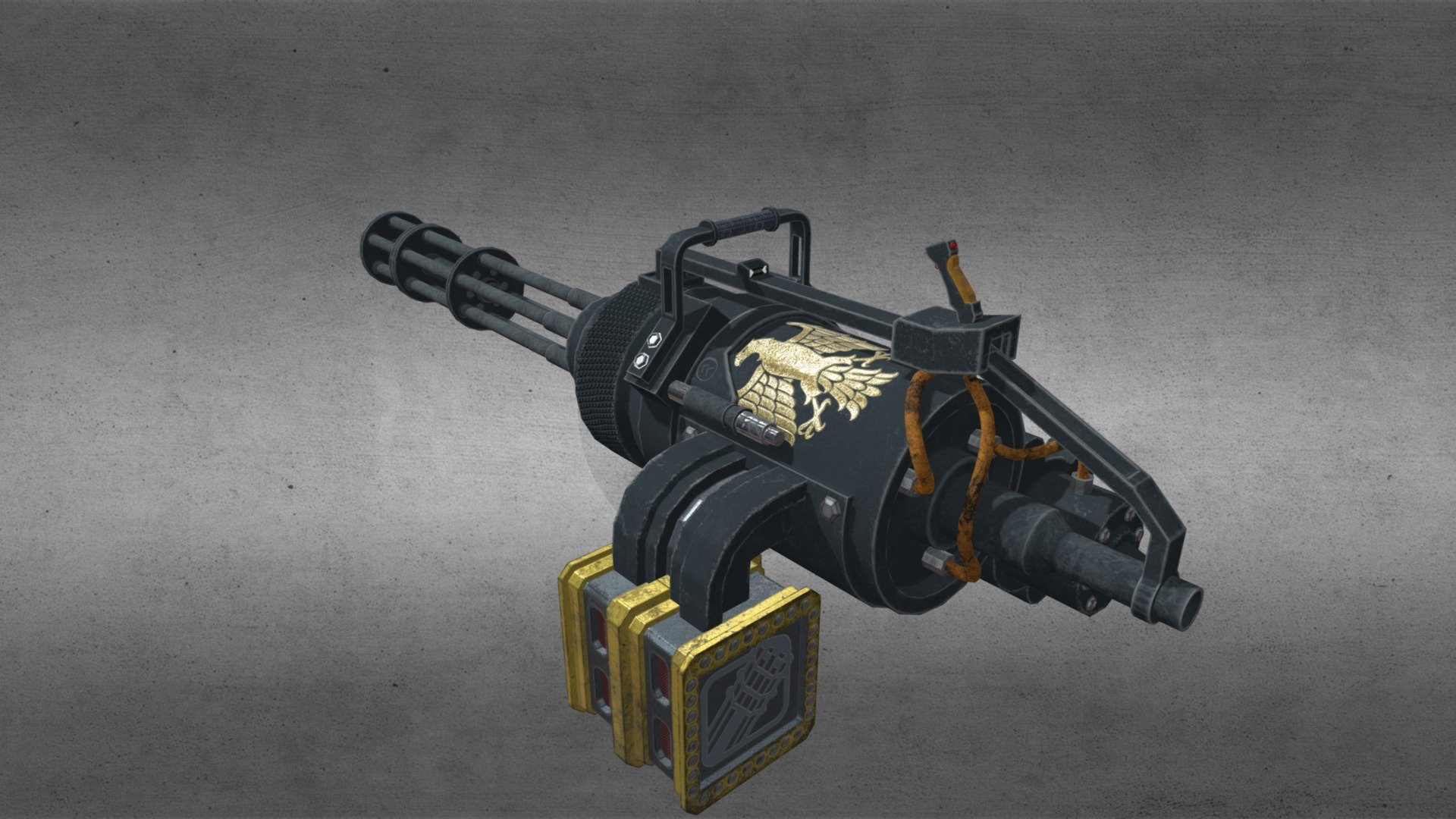 Minigun - Download Free 3D model by Valefor (@Valefor-Kirestal ...