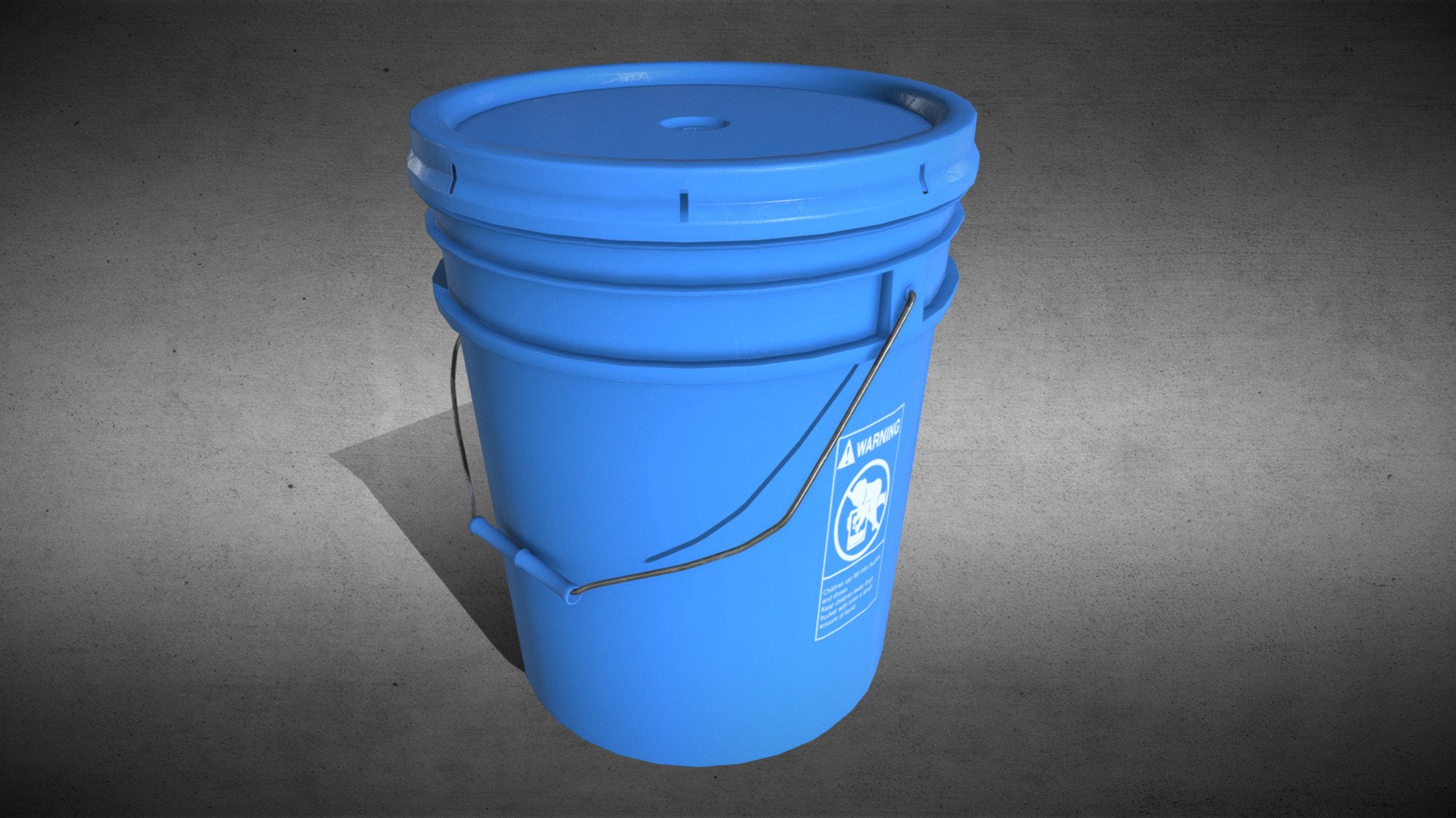 5 Gallon Bucket - 3D model by KevinM (@kurogami12) [9336c20] - Sketchfab