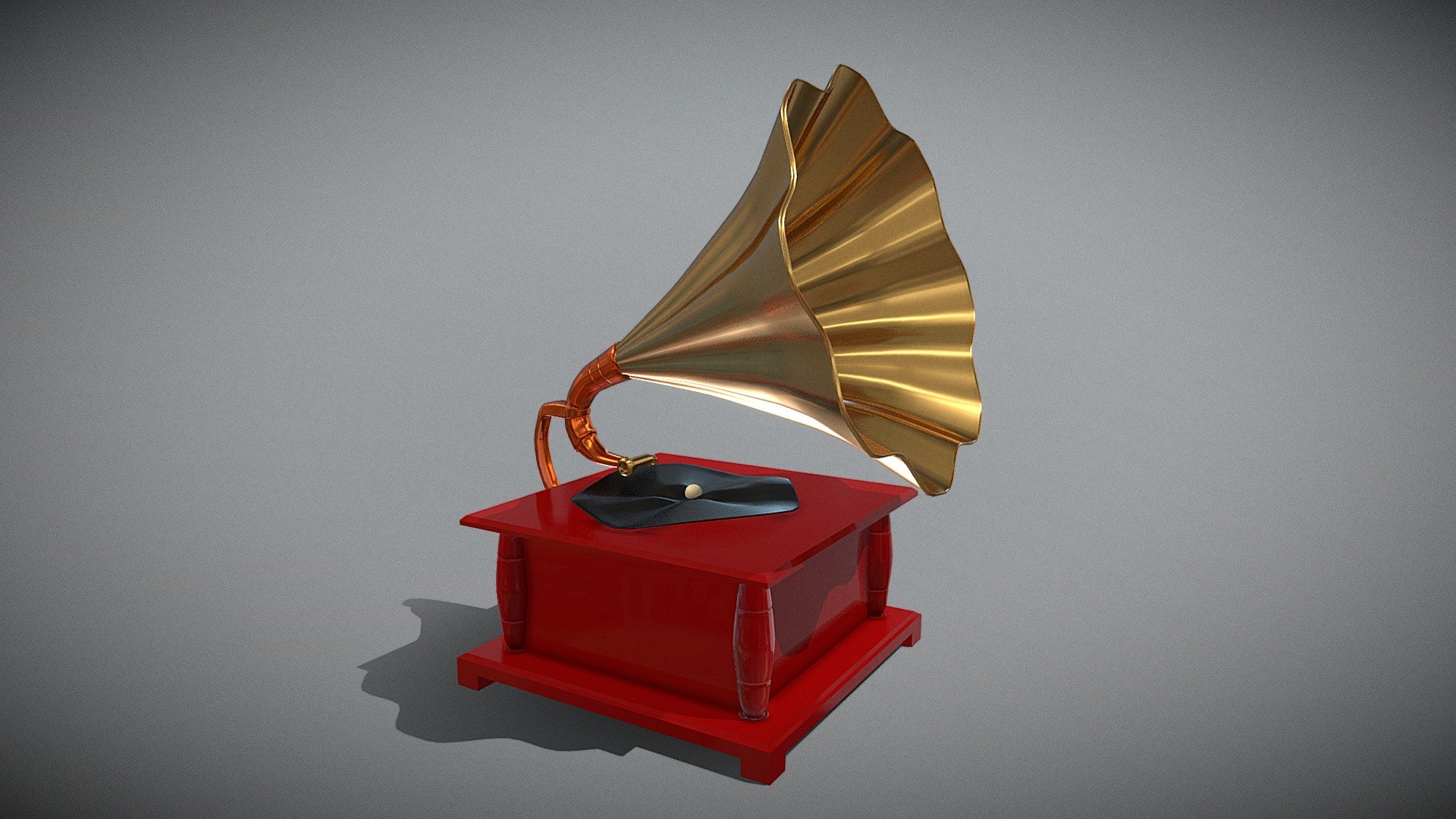 Phonograph - Download Free 3D model by wud02879 [9337800] - Sketchfab