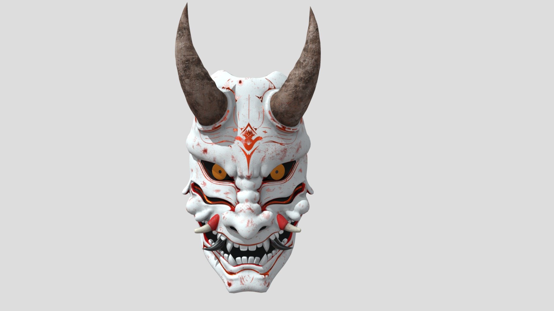 Oni mask - Download Free 3D model by embargo (@oleg.rubai2003) [9337b43] - Sketchfab