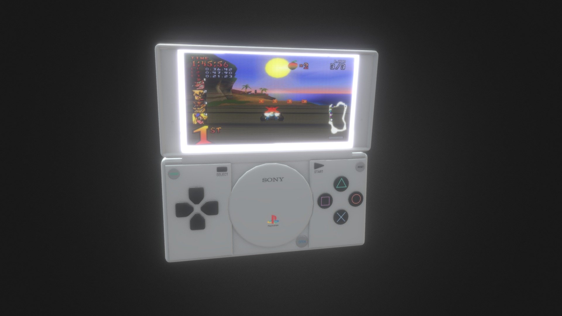 PS1 Handheld Gaming Device - 3D model by dan (@doubled_) [933b7ae ...