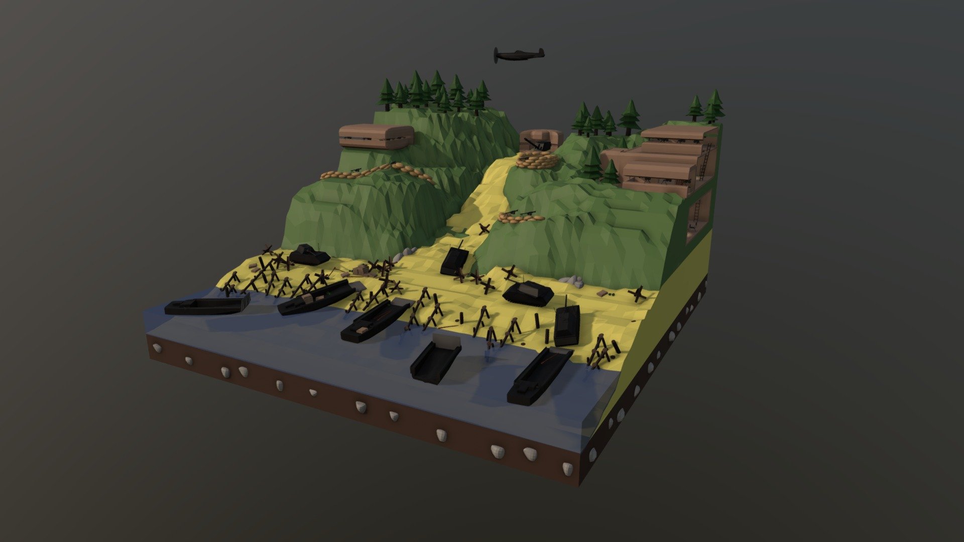 WW2 - LowPoly - Download Free 3D model by juliengustin59 [933baf5 ...