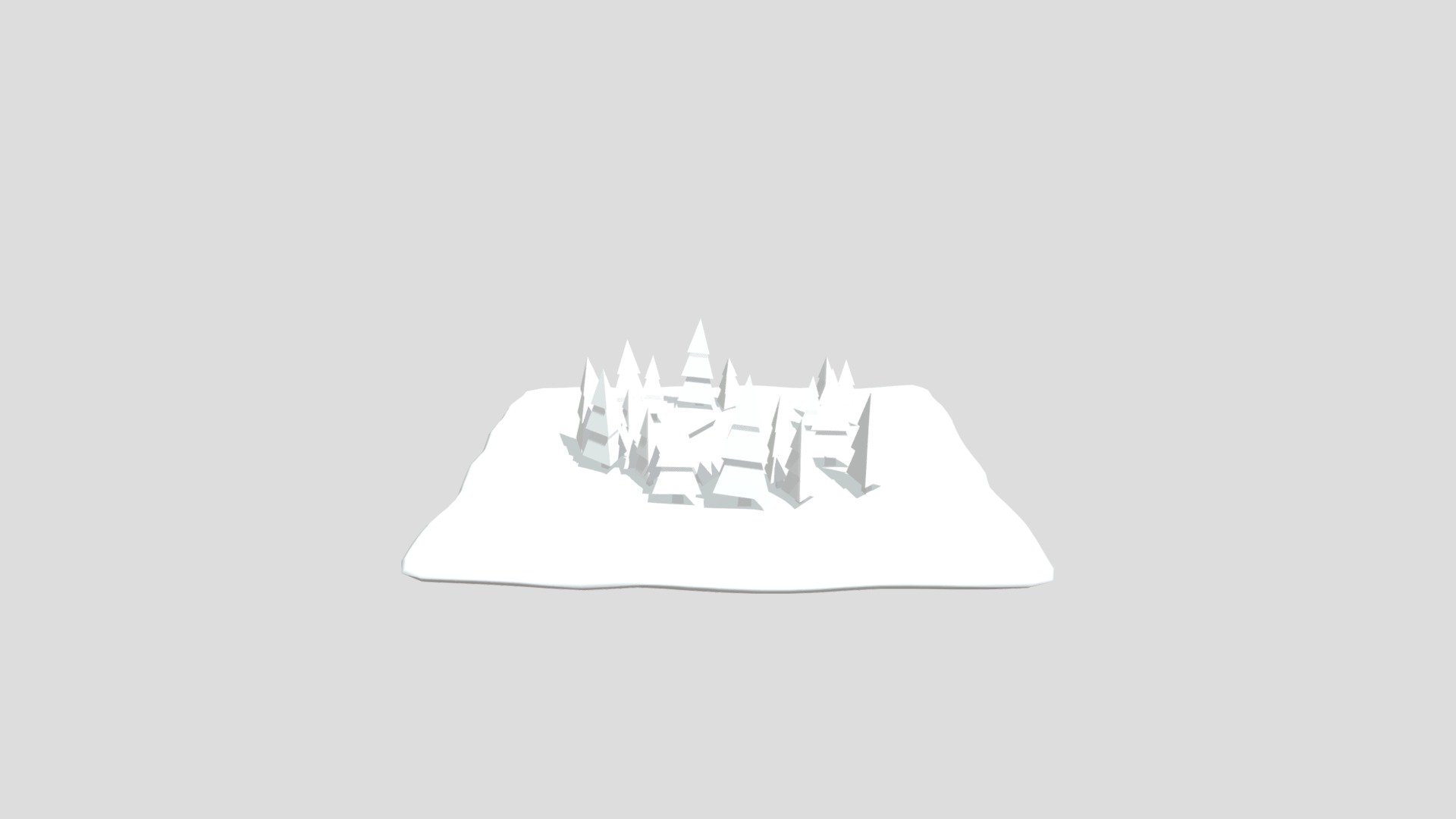 Small Home In Snow Forest - Download Free 3D model by an_cheser ...