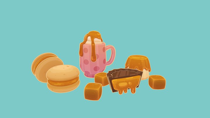 Flan 3D models - Sketchfab