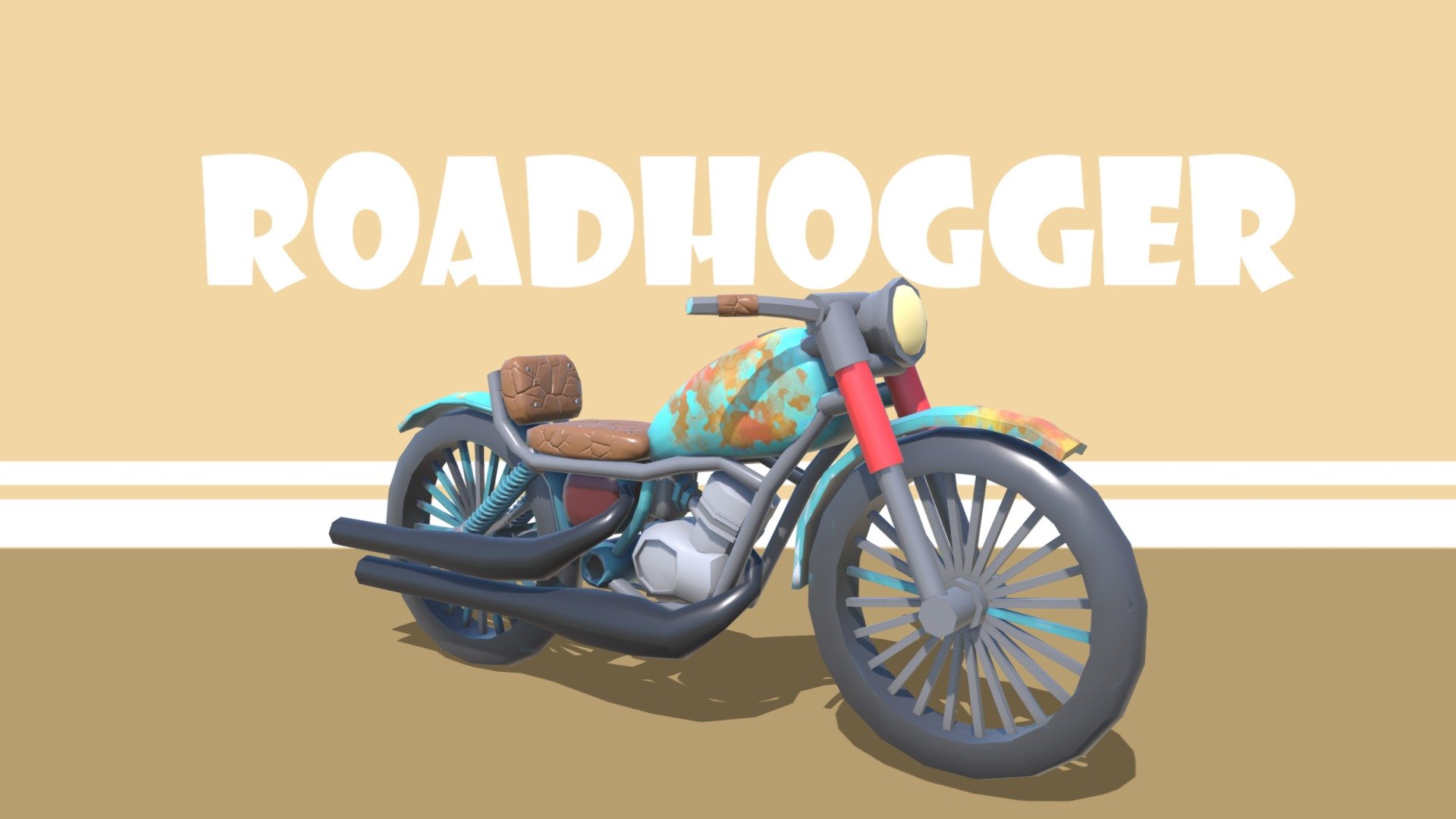 RoadHogger Motorcycle | Low Poly | downloadable - Download Free 3D ...