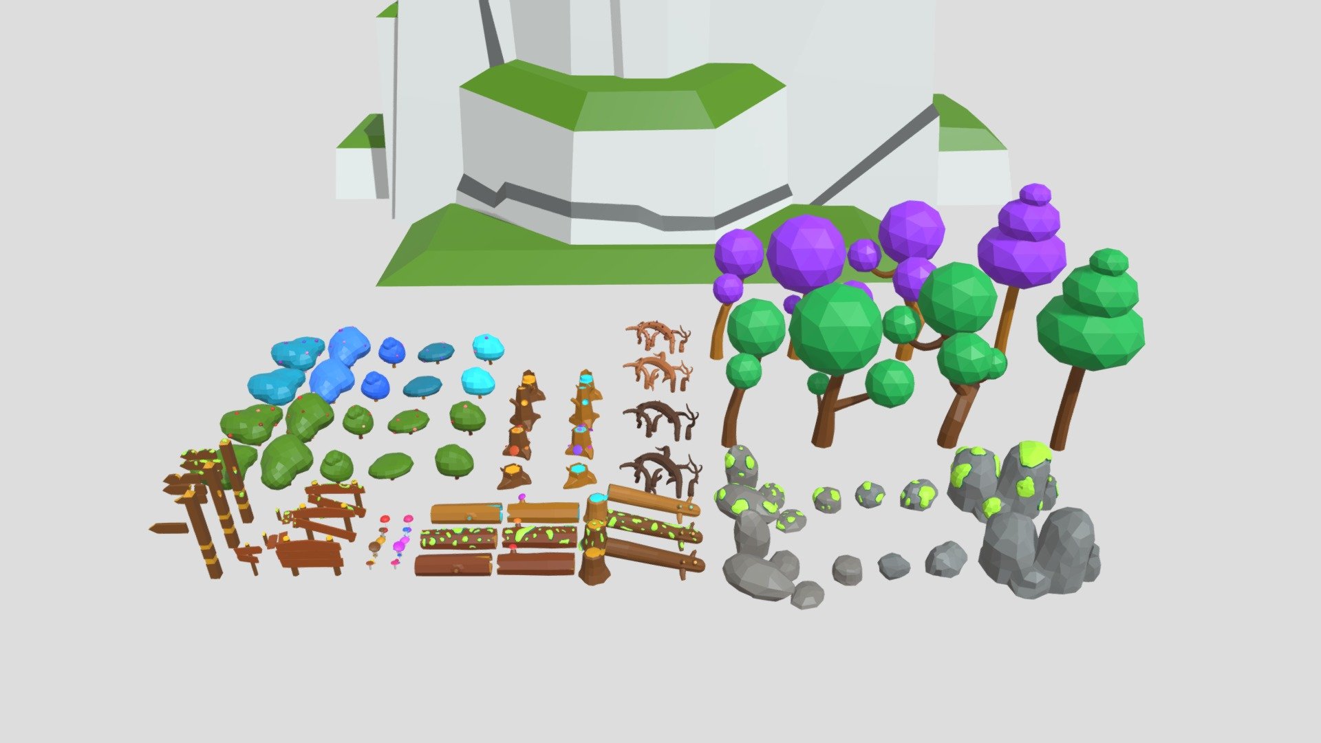 Forest Model Pack - Download Free 3D model by BillyQ [93413ef] - Sketchfab