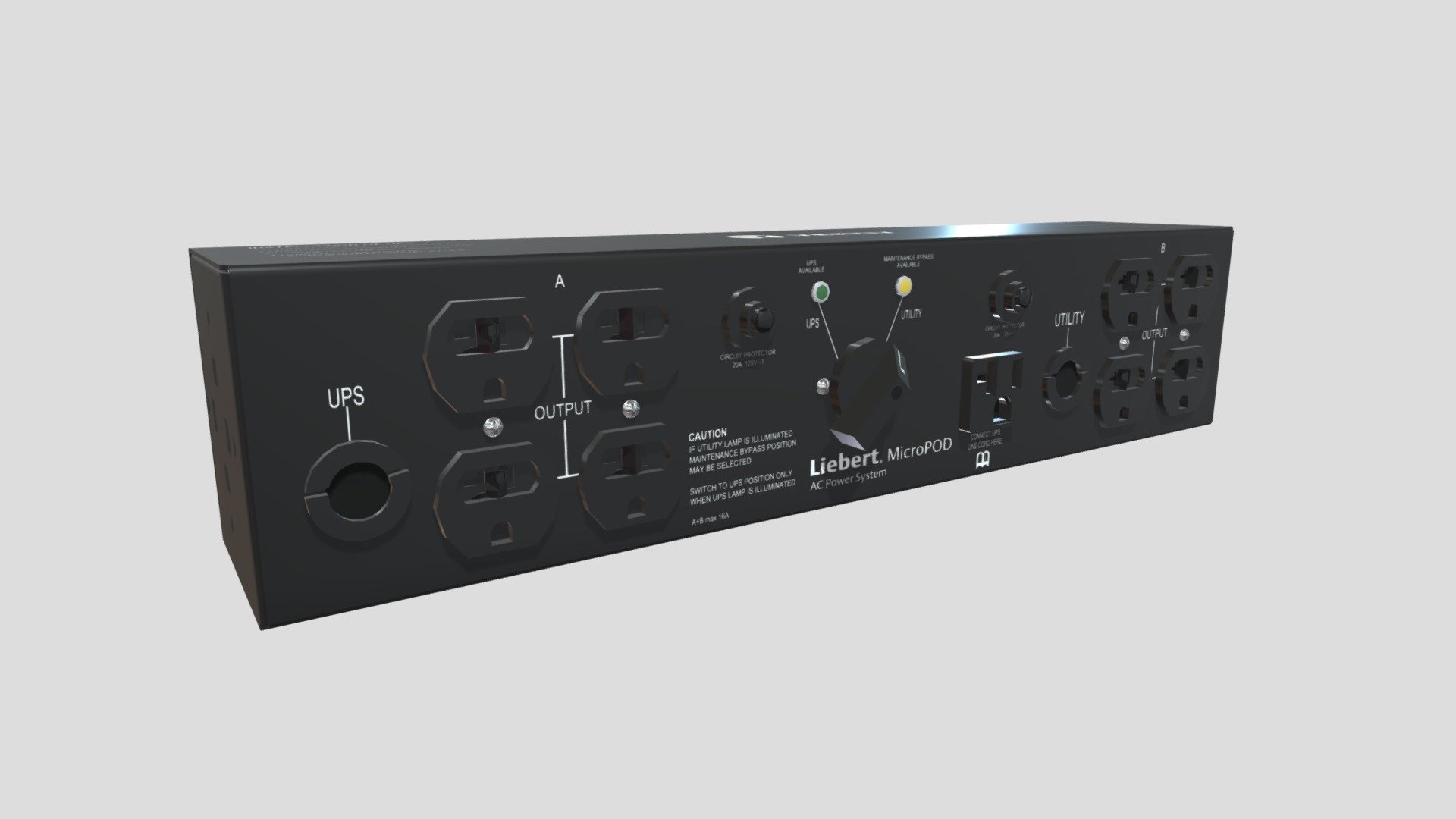 MP2-120C - 3D model by Vertiv [934156b] - Sketchfab