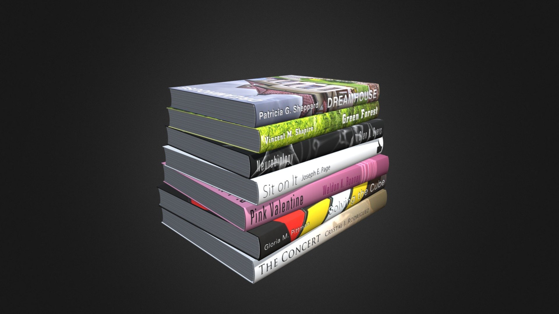 Books Set 14 - Buy Royalty Free 3D model by cgaxis [9347178 ...