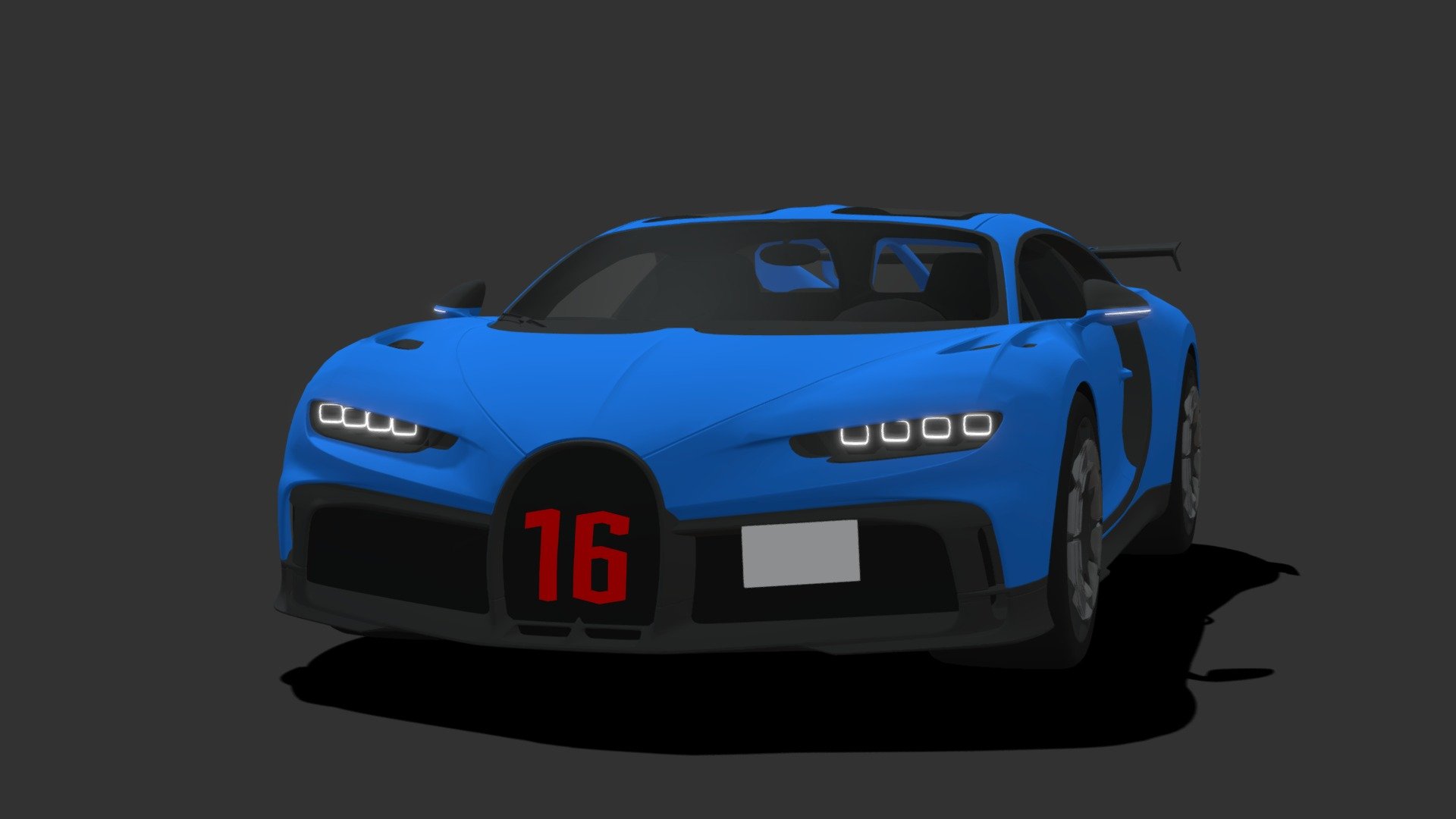 TOON : Bugatti Chiron Pur Sport - Download Free 3D model by LePoint_BAT ...