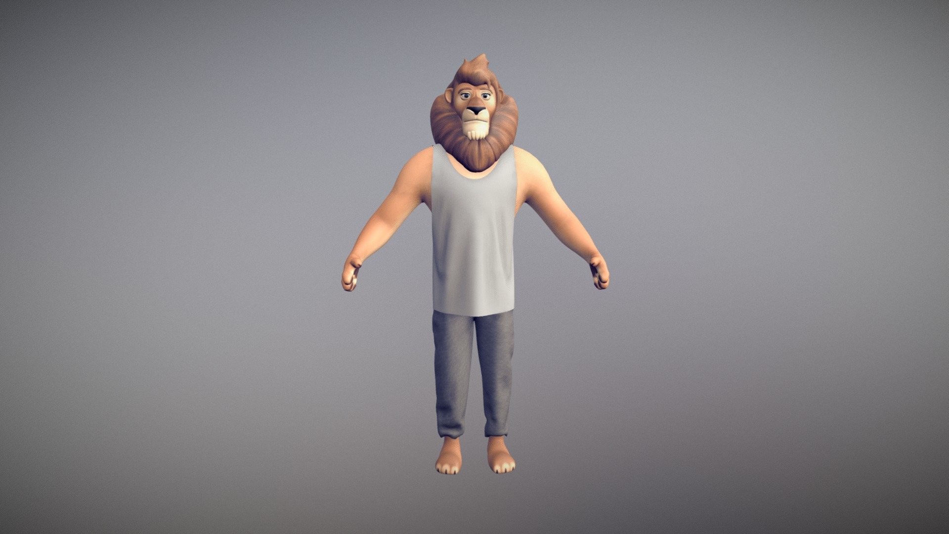 Sam the Lion - 3D model by RGD studio (@barsbektur) [93472dd] - Sketchfab