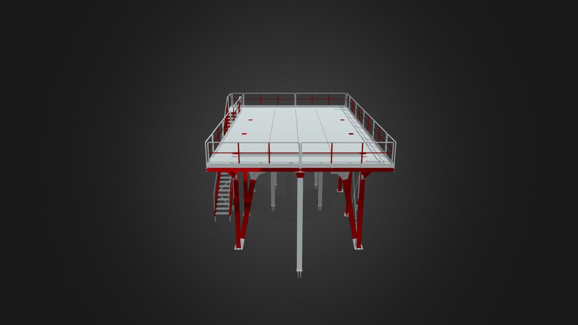 Steel Industrial Mezzanine - Download Free 3D model by lmsteel [9349ad2 ...
