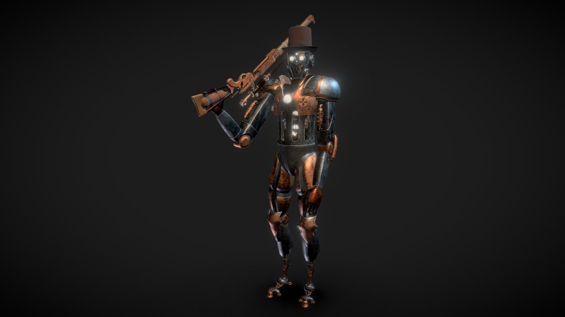 Robot Steampunk - 3D model by Benjamin Porchet (@Benjamin-Porchet ...