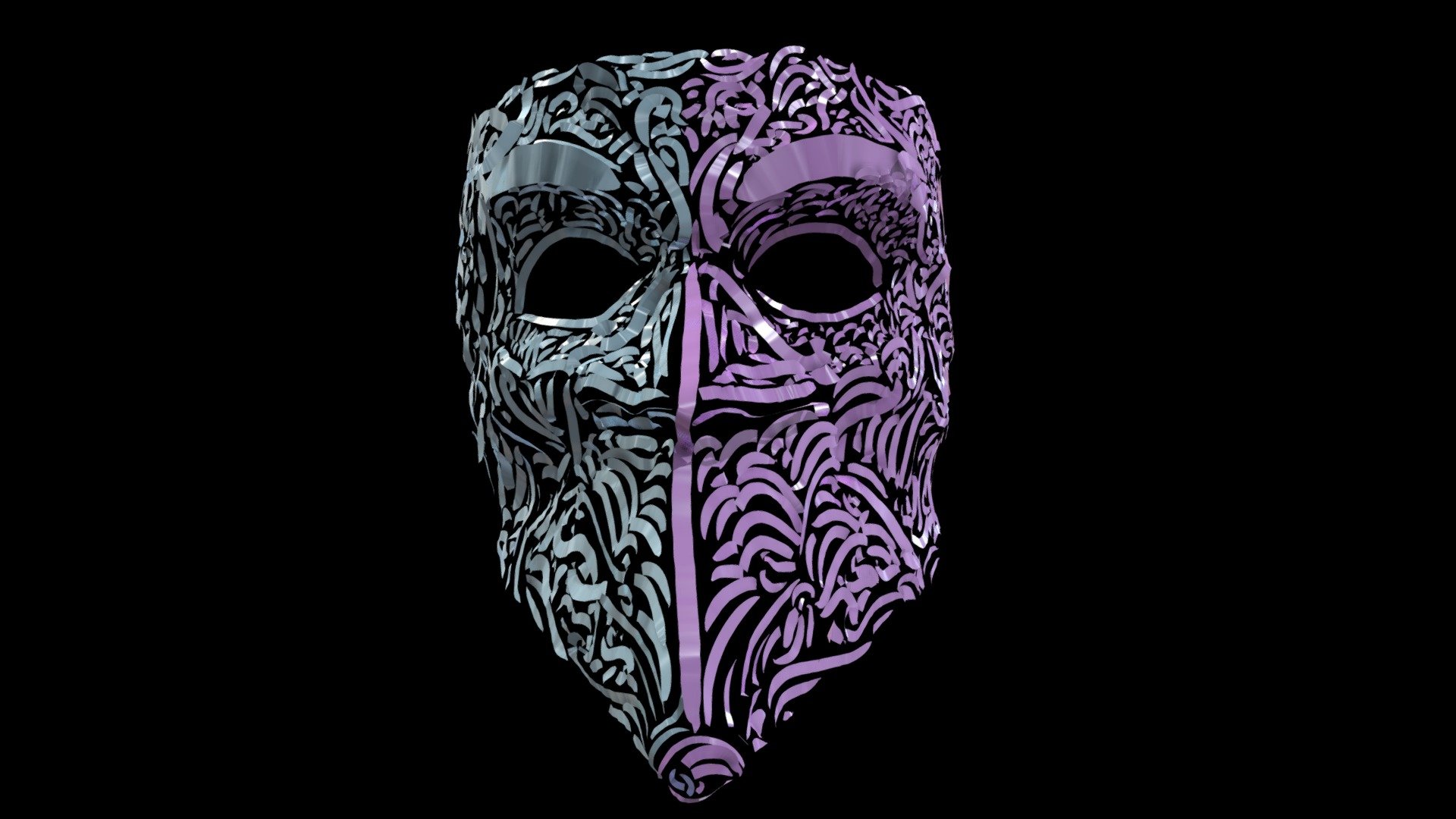 Venetian Mask #28 - Chess - 3D model by Lester paints the world ...