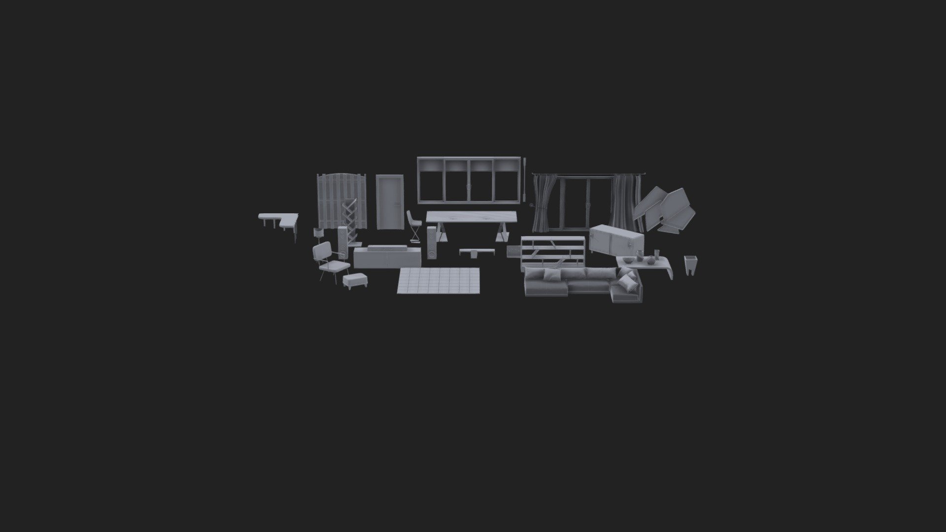 VR Assets - Living Room - 3D model by Borja Callau Alcocer (@Borja ...