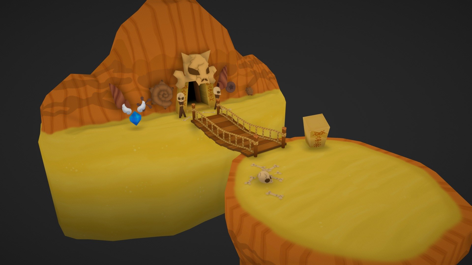 Fantasy Life - Fossils Cavern - 3D model by Solenne Marty (@Solenne ...