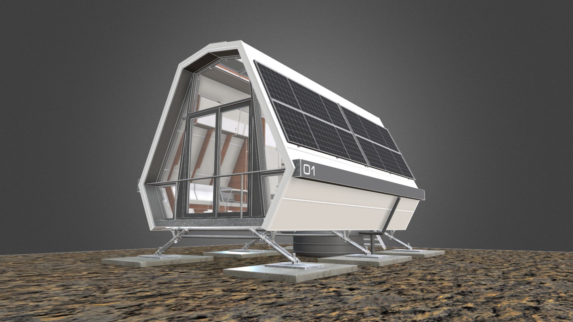 1604 Tiny House - 3D model by Klaas Vermaas (@klaas) [9350cfe] - Sketchfab