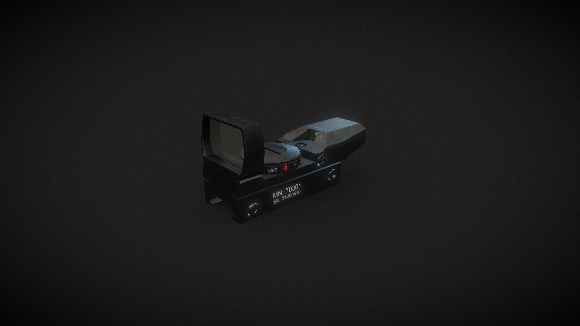 Red Dot Scope - 3D model by Kain Hunter (@Polygons_Oh_My) [935af80 ...