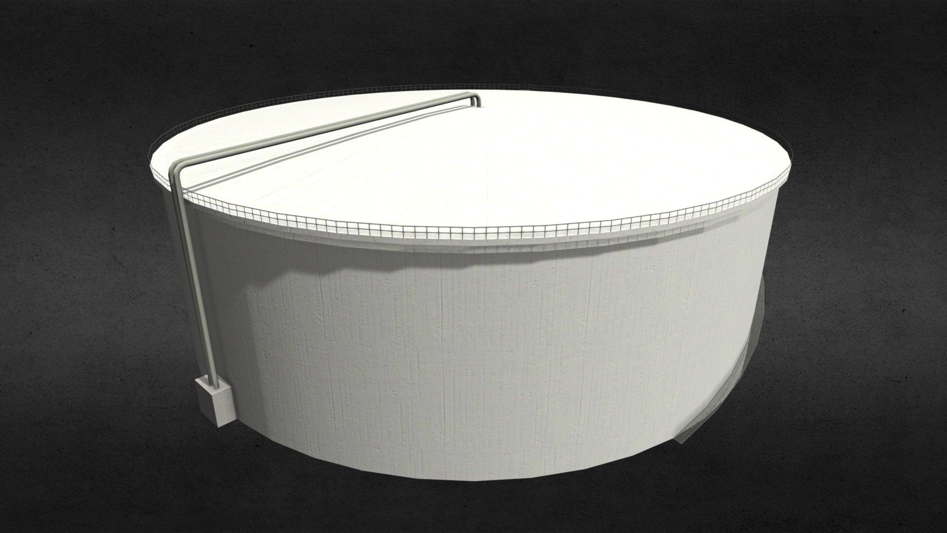 Large oil tank - fixed roof - 3D model by Avanya [935b696] - Sketchfab
