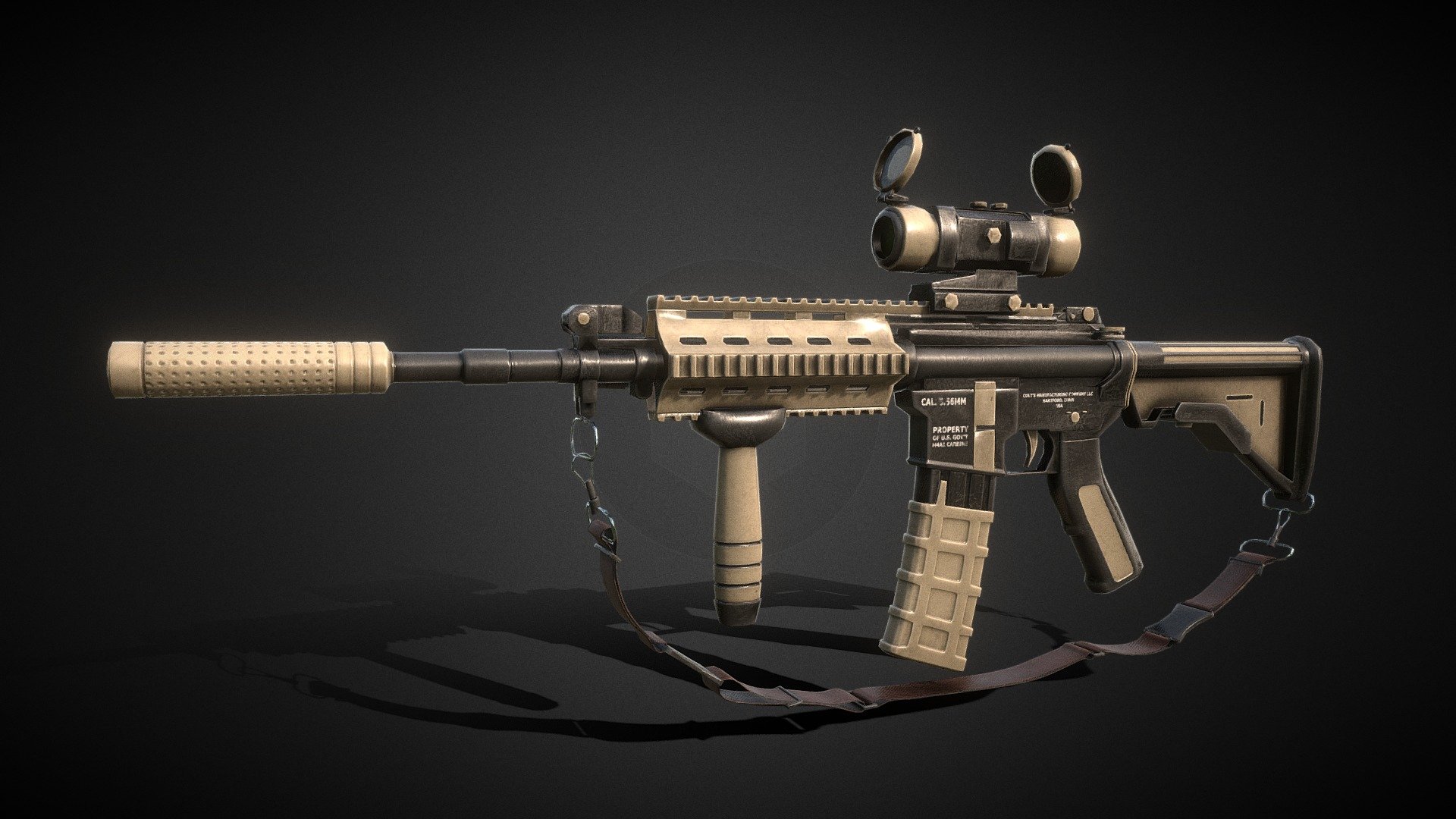Custom_M4 - 3D model by DrastrArt (@ondrej.streit) [935c787] - Sketchfab