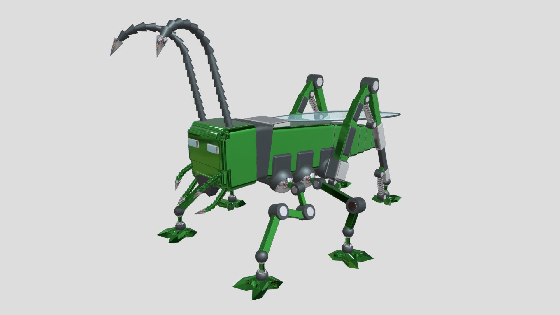 Robotic Grasshopper - Download Free 3D model by MarcelP. Tinkercad ...