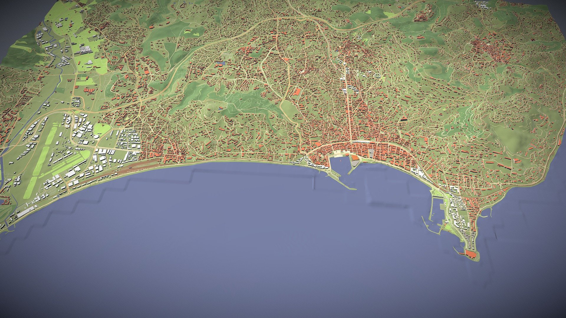 Cannes France - city and urban - Buy Royalty Free 3D model by Jinda ...