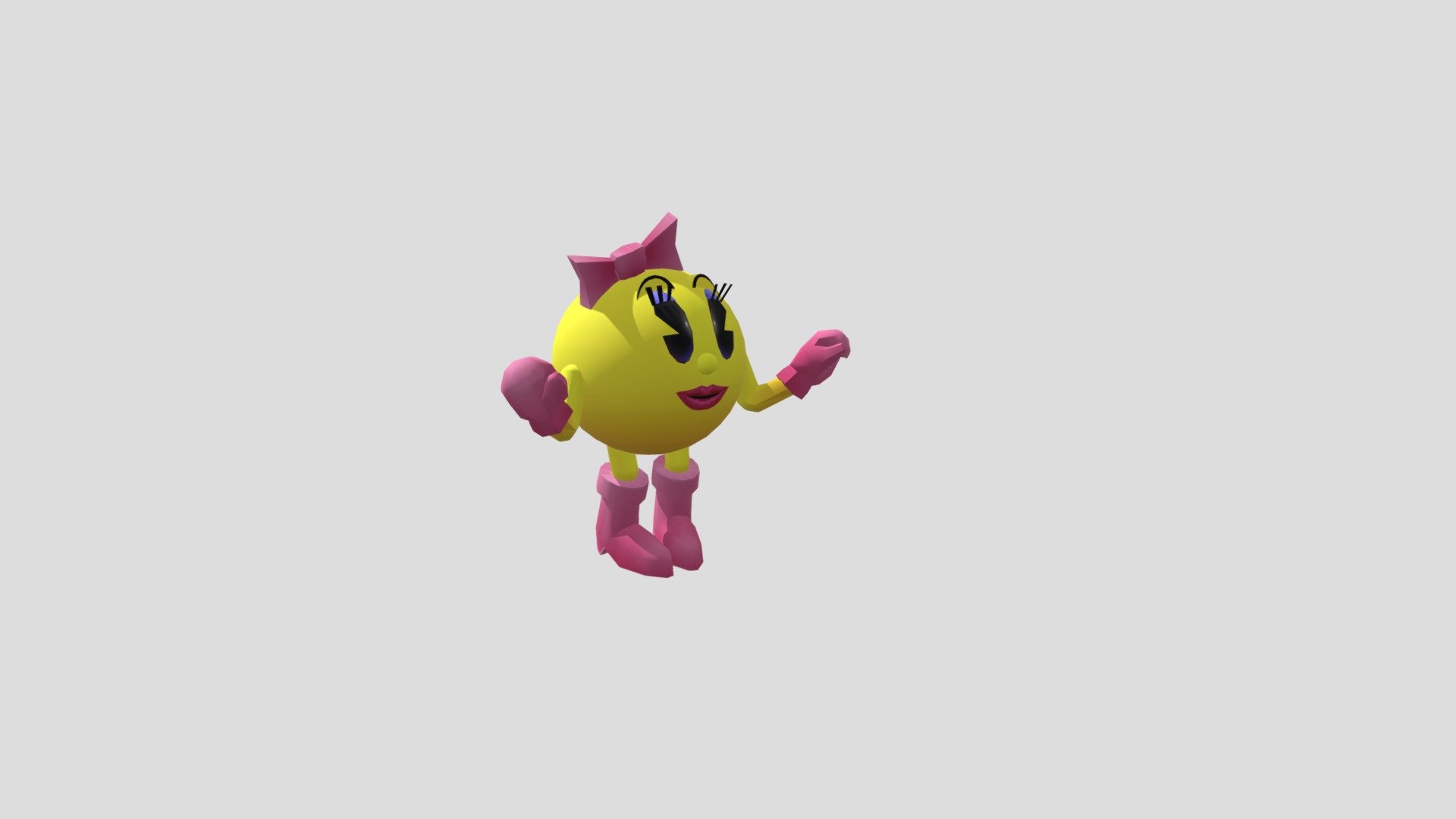 Ms Pac- Man - Download Free 3D model by Gusifer719 (@Gusifer71 ...