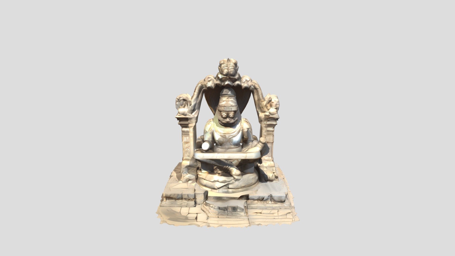 Narasimha Statue Hampi - Download Free 3D model by pradeep_t_v [9362663 ...