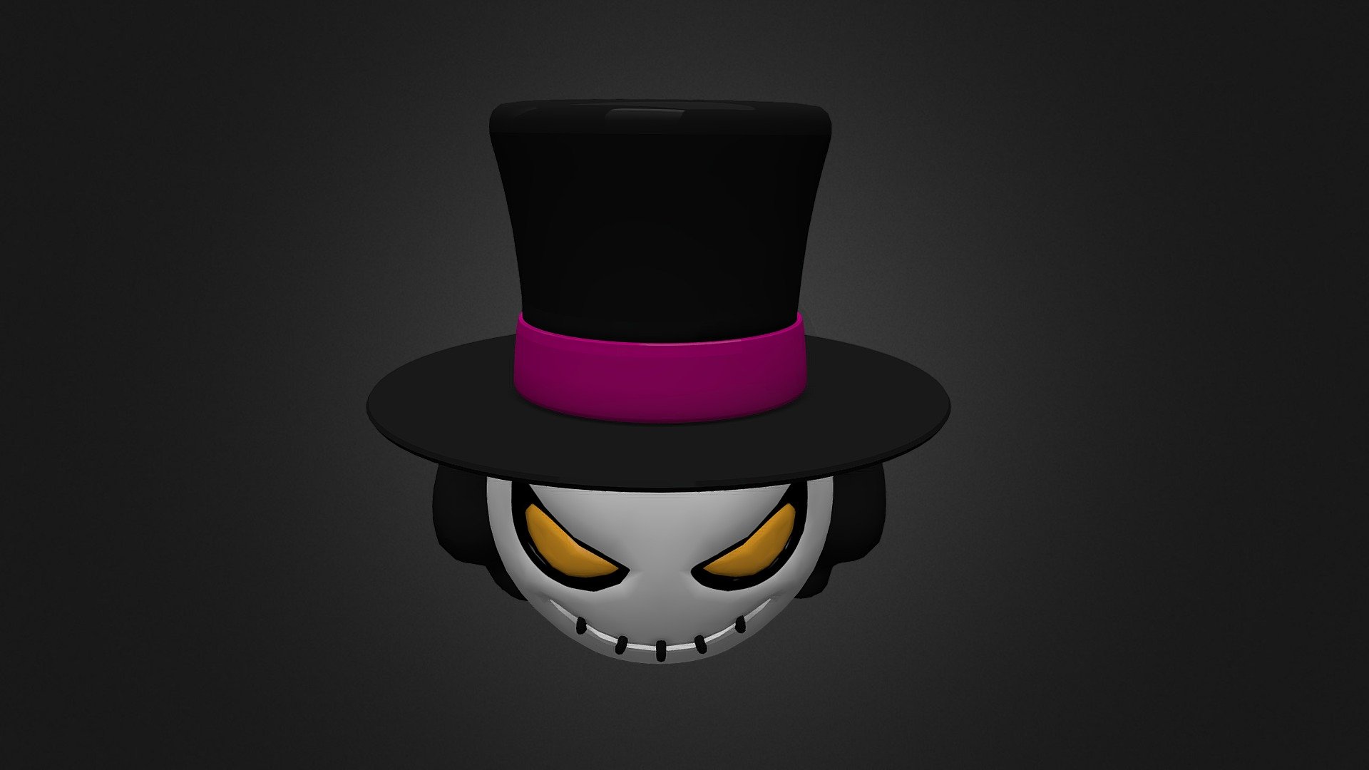 Voodoo Doll Head Top Hat - Buy Royalty Free 3D model by Ikon XR ...