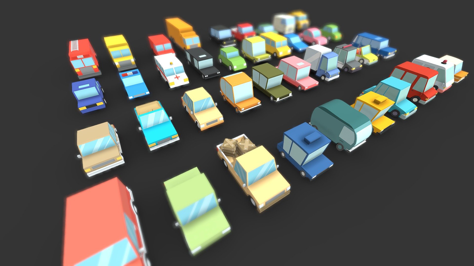 39 Low Poly Vehicle Free - Download Free 3D model by yelaman.arts ...