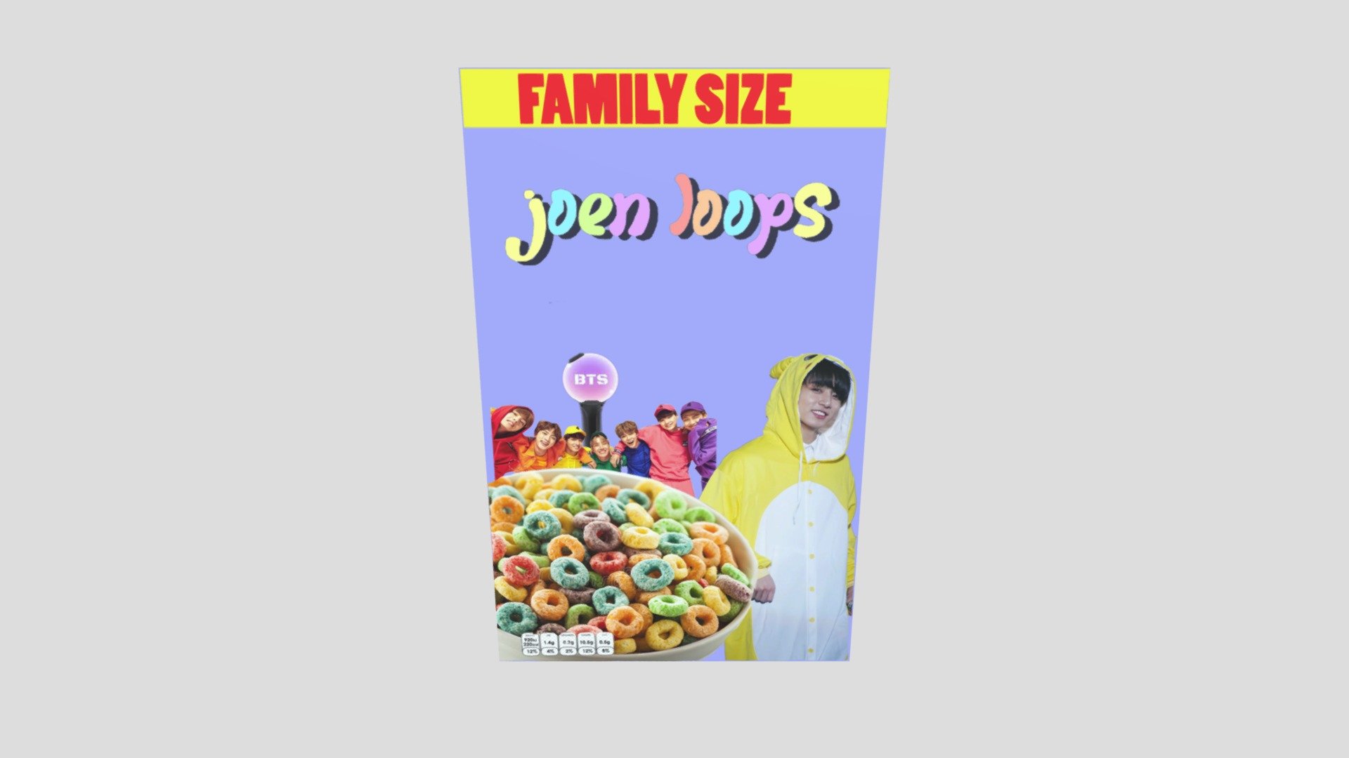 bts cereal box - 3D model by 24kaurs [936754b] - Sketchfab