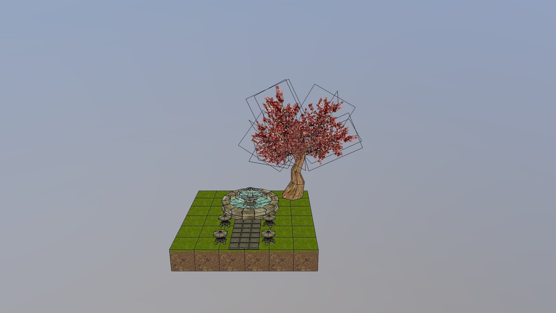 Low poly fountain diorama - PS1 Style - 3D model by reczynski.karol ...