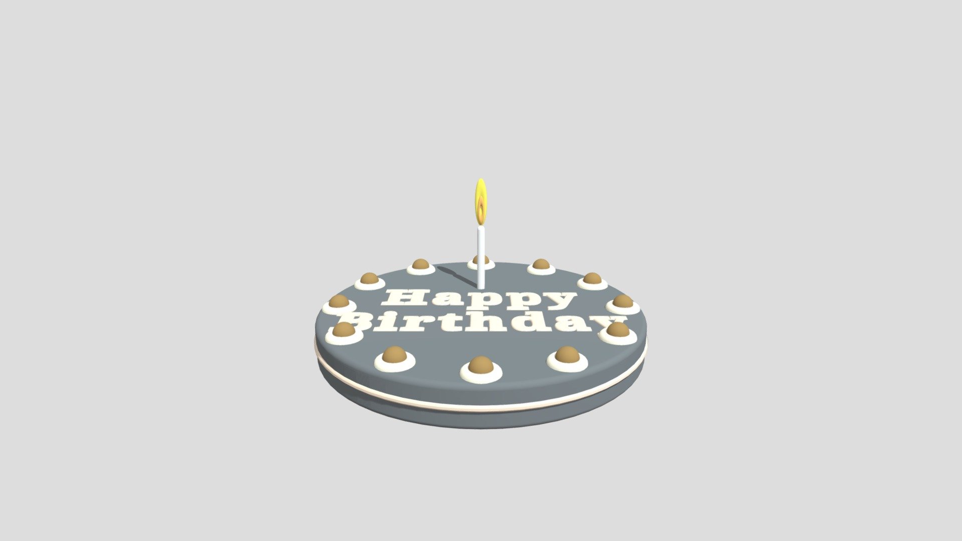 Parametric Birthday Cake - Rahman - Download Free 3D model by it.trackv ...