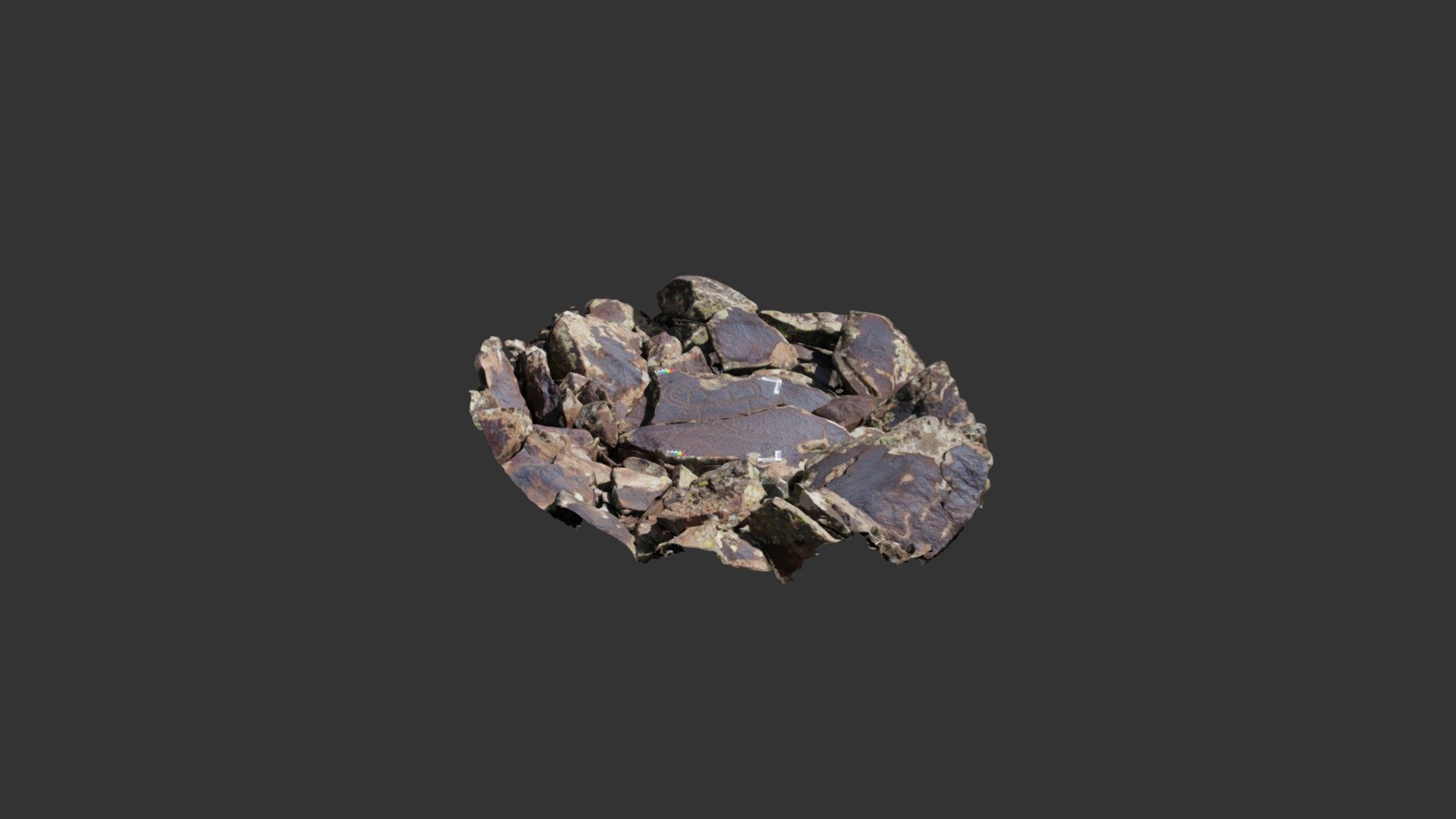 Rock 349 (general, 2017, Sigma) - 3D model by Ughtasar rock art project ...