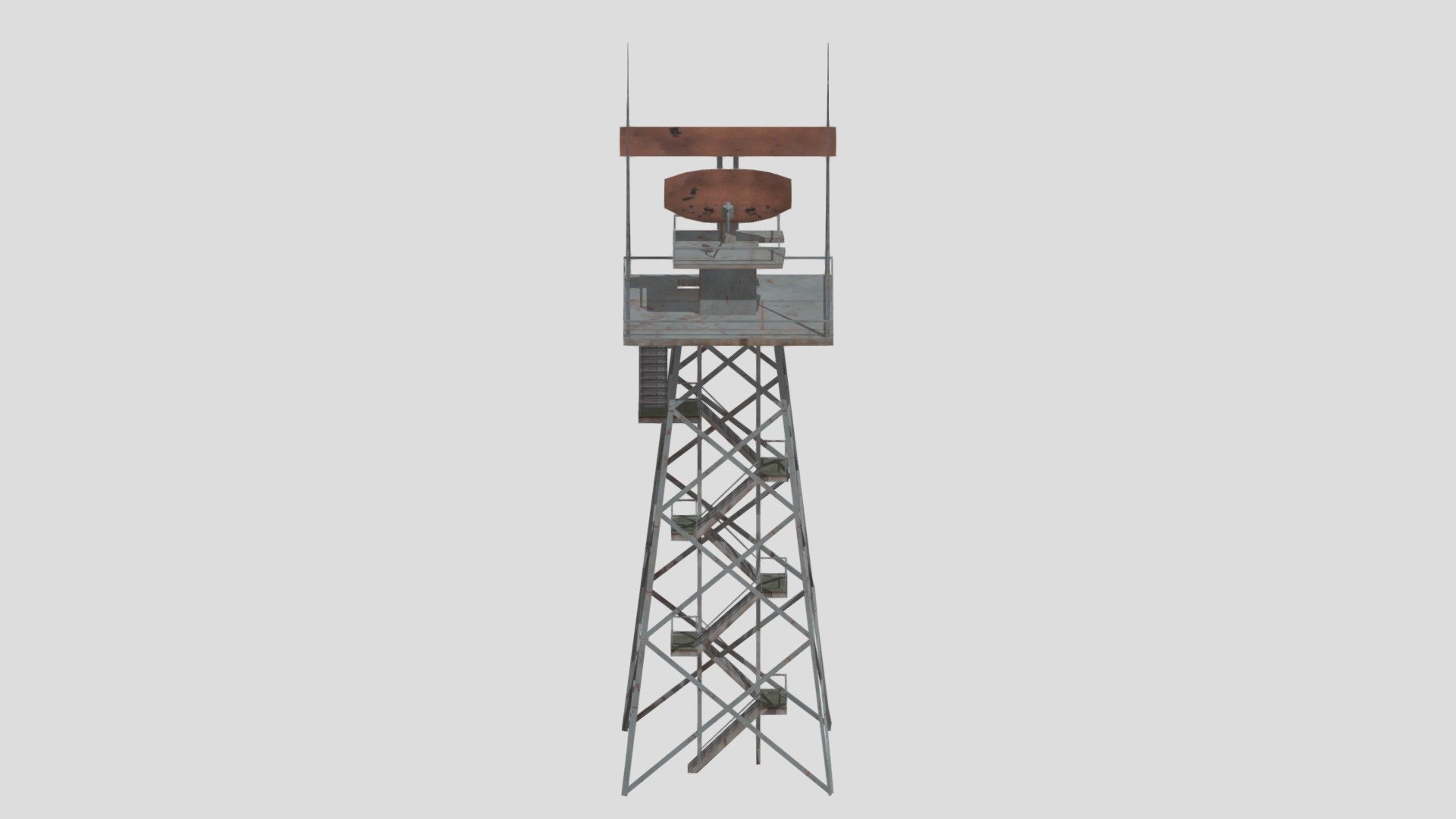Radar Tower - 3D model by halloweeks [936b331] - Sketchfab
