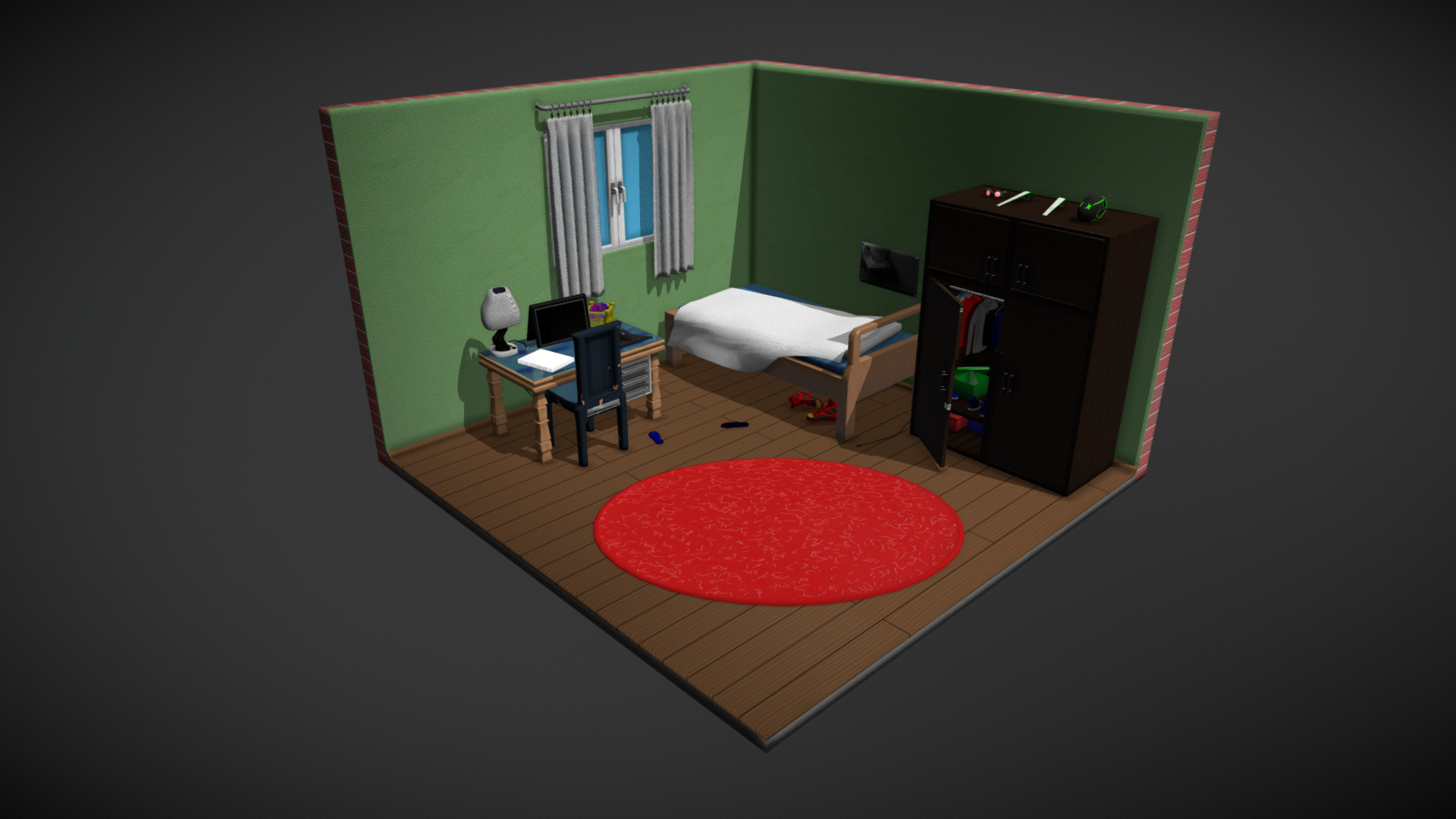 Little Room - 3D model by Alex (@333vasic) [936ded3] - Sketchfab