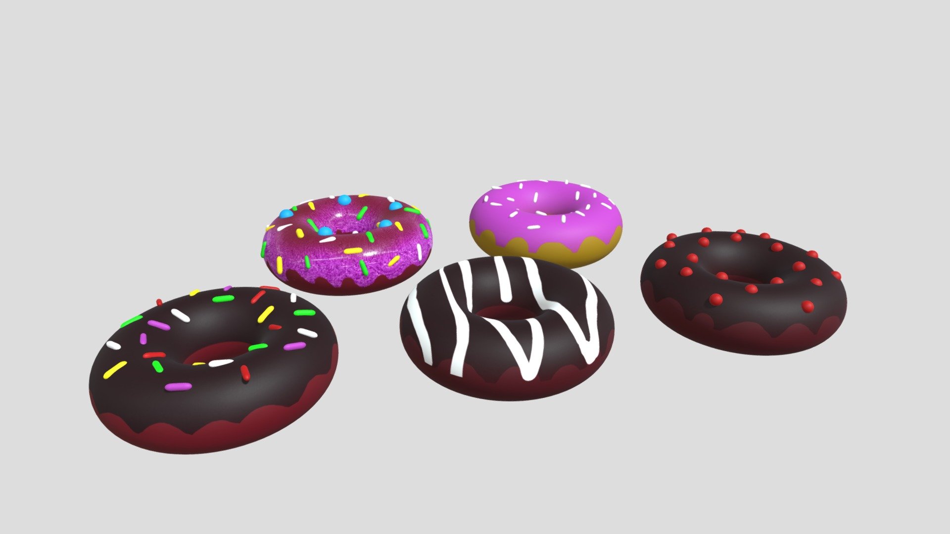 Donuts - Download Free 3D model by Cybertron B-127 (@robo-reboot ...